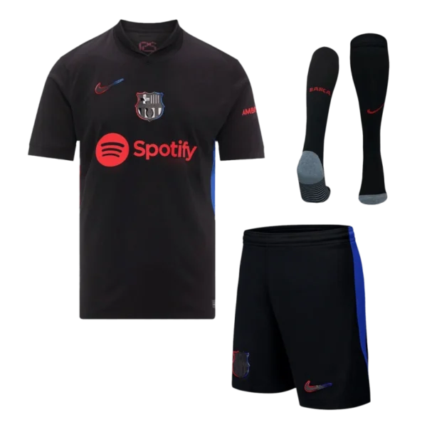 Barcelona Away Custom Full Soccer Kit 2024-25 – Pojersey